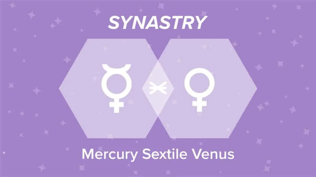 Mercury Sextile Venus Synastry: Relationships and Friendships Explained