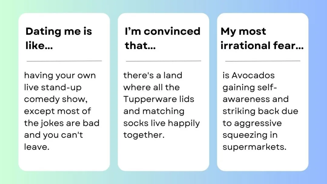 400+ Best Hinge Prompt Answer Examples 2023: Funny, Confident, Witty